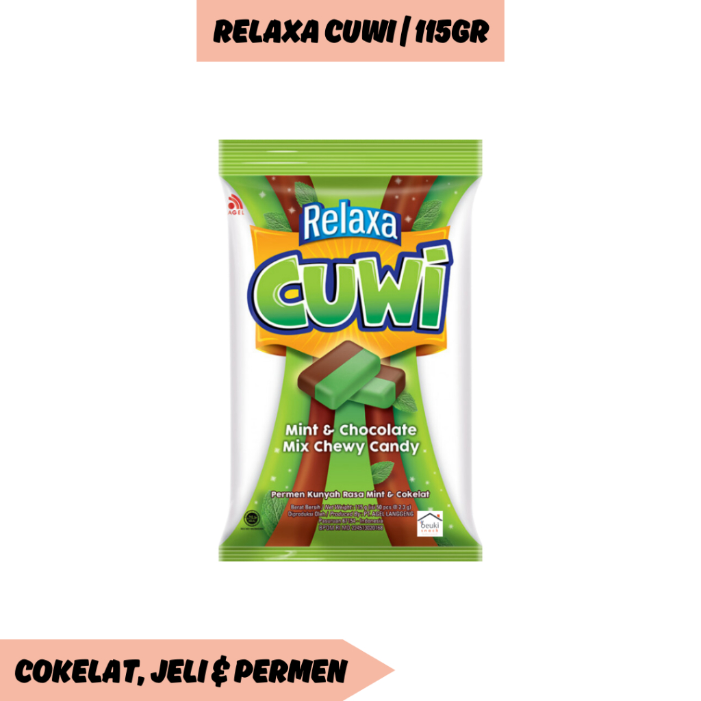 Jual Relaxa Cuwi Mint & Chocolate Chewy Candy | Shopee Indonesia