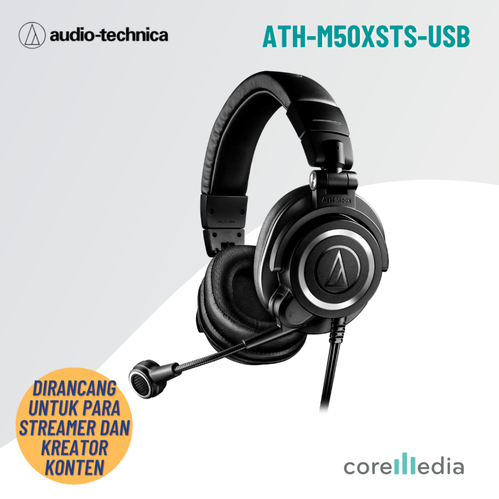 Jual Audio-Technica ATH-M50xSTS-USB StreamSet Headset with USB ...