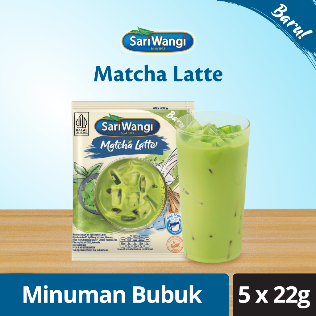 Jual SARIWANGI MATCHA LATTE 110G | Shopee Indonesia