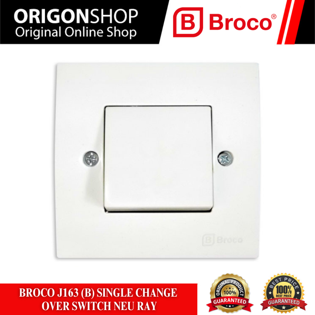 Jual BROCO J163 Single Change Over Switch Neu Ray | Shopee Indonesia