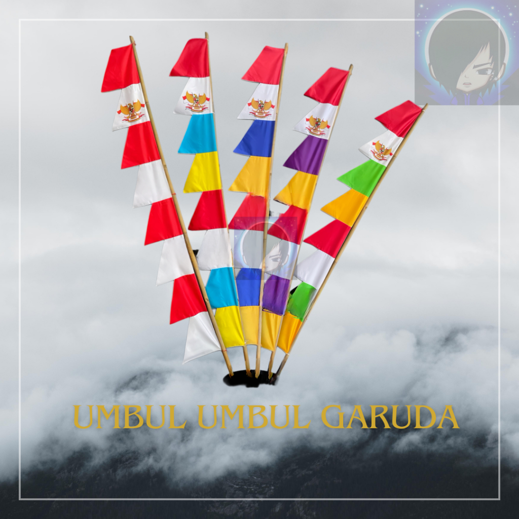 Jual BENDERA UMBUL - UMBUL (PREMIUM) GARUDA GERGAJI 1 KODI 20 PCS | Shopee Indonesia