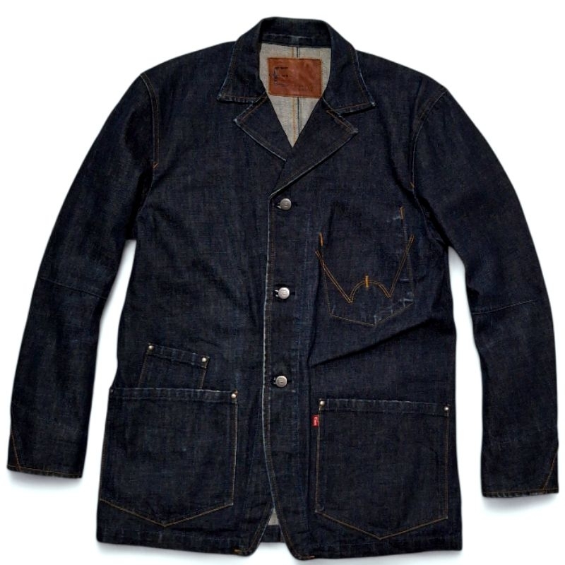 Jual EDWIN Function Raw Vintage Denim Jeans Chore Jacket Made In Taiwan | Shopee Indonesia