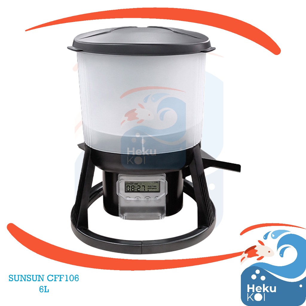 Jual Autofeeder Koi Pond Automatic Feeder Sunsun 6L Koi Fish Feeder ...