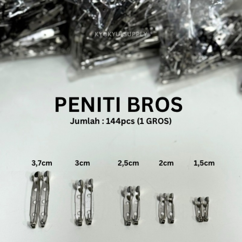 Jual Peniti Bros / peniti bros hijab / peniti pin (-+144pcs) | Shopee ...