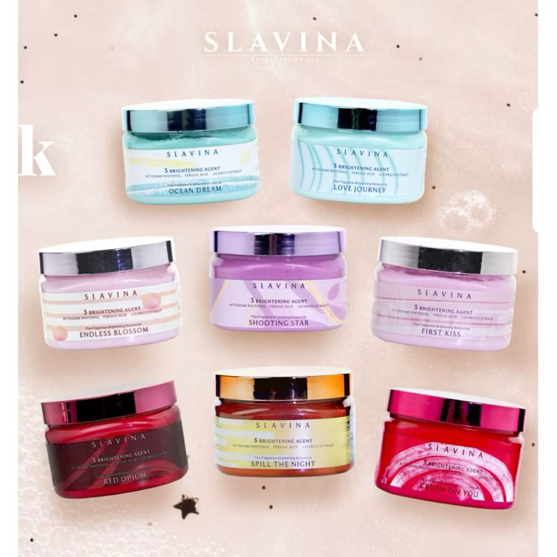 Jual SLAVINA Brightening Body Scrub 300 g | Shopee Indonesia