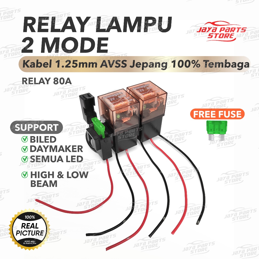 Jual BARU! Relay Untuk Lampu Biled Daymaker - Lampu Tembak D2 Laser ...