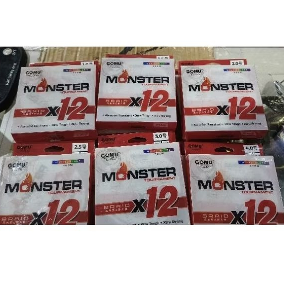 Jual PE Gomu Monster X12 200M Multi Colors | Shopee Indonesia