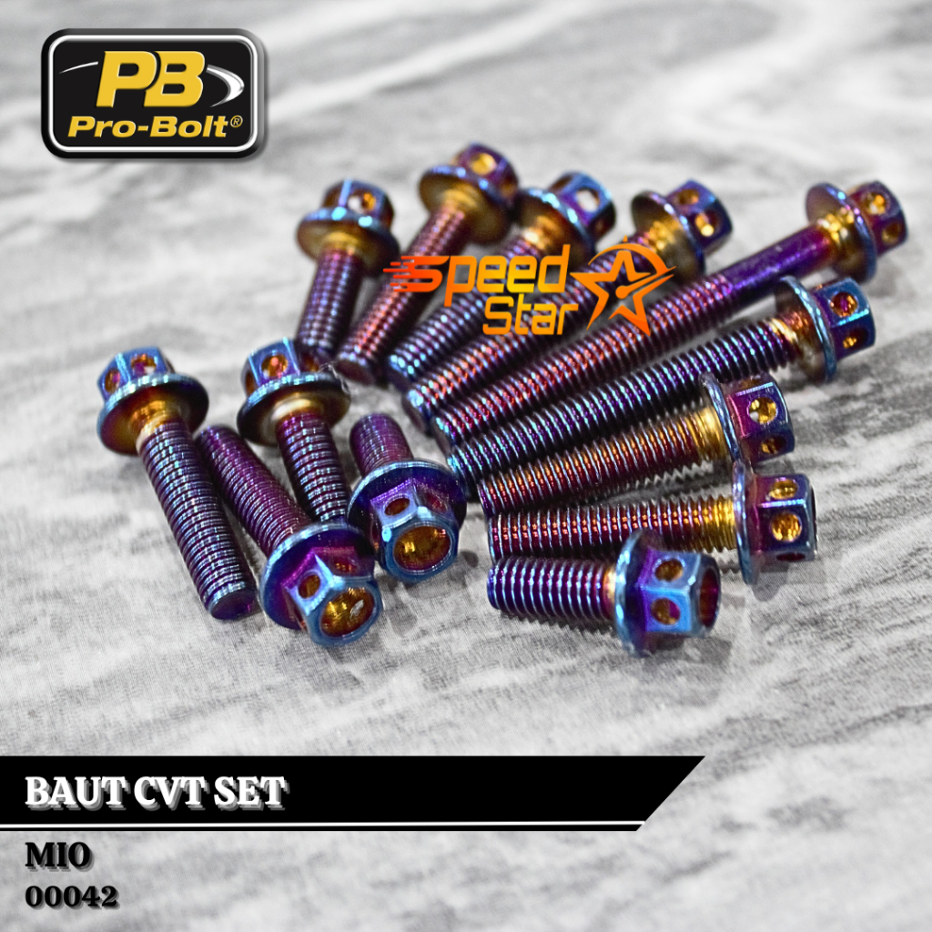 Jual Baut CVT Set Mio Probolt Stainless Steel Baut Body CVT Set Asli ...