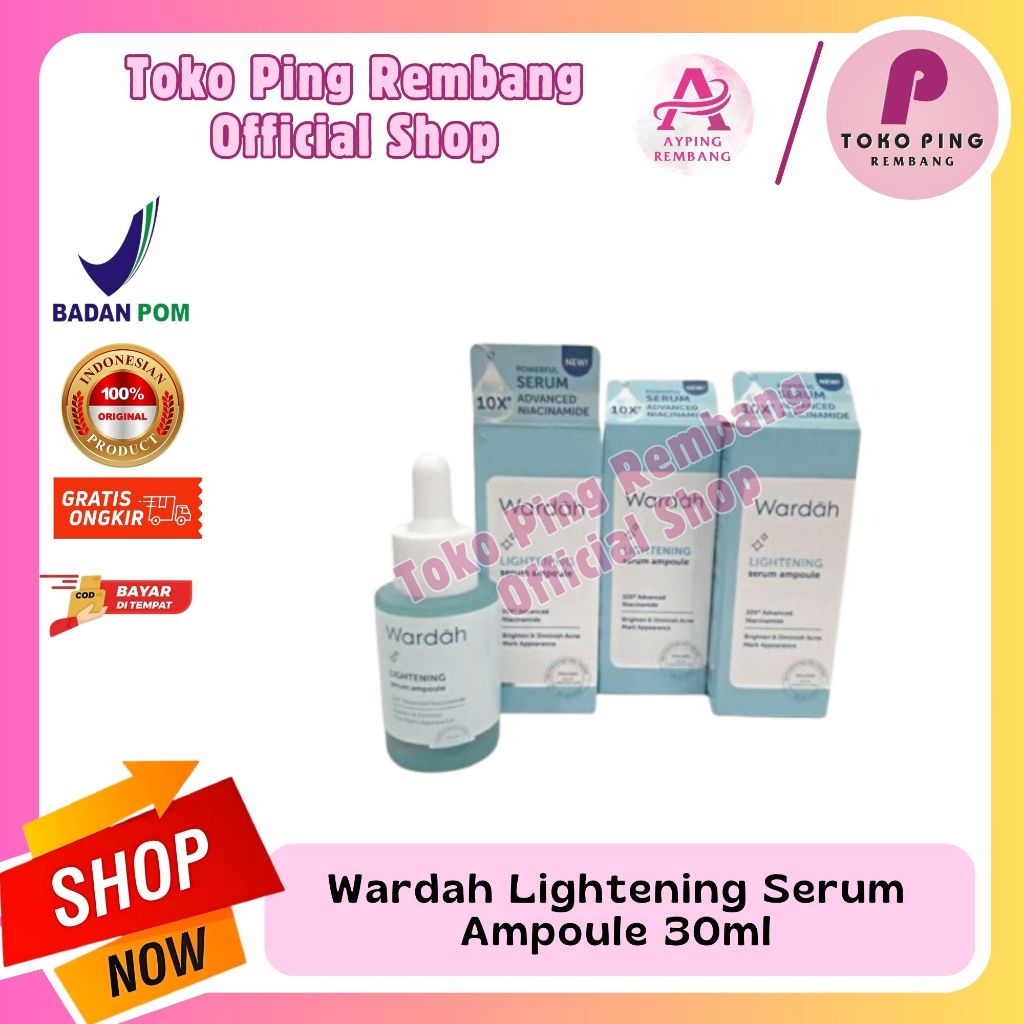 Jual Wardah Lightening Serum Ampoule 30ml | Shopee Indonesia