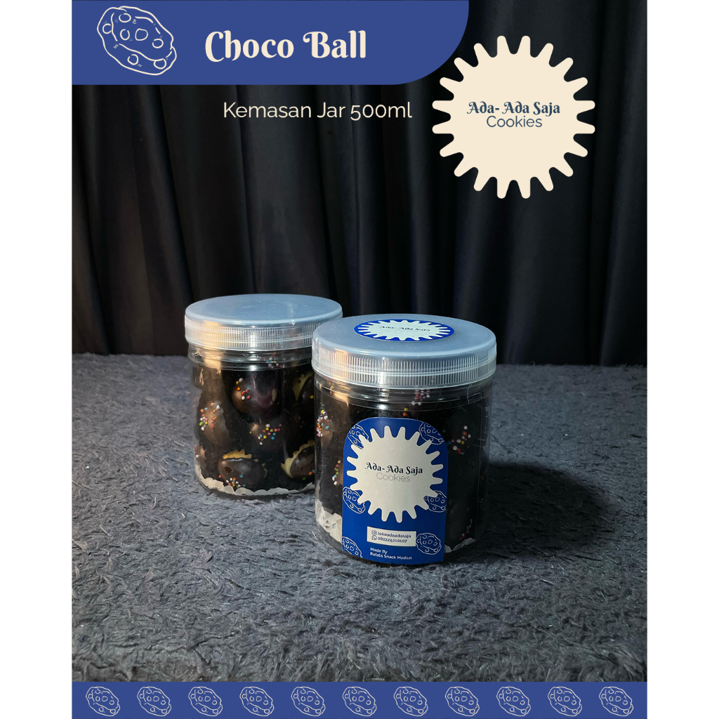 Jual ADA ADA SAJA COOKIES CHOCO BALL BOLA COKELAT KUE KERING PREMIUM ...