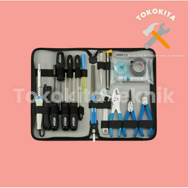 Jual ToolKit HOZAN S10 tool kit elektrik hozan s-10 asli japan toolkit set hozan s 10 termurah ...