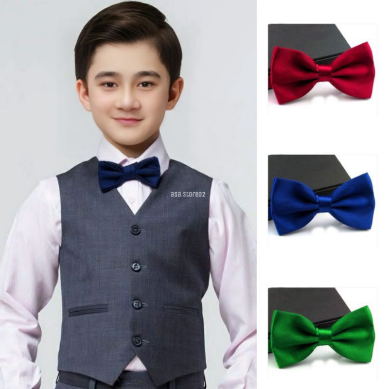 Jual Dasi Pita Instan Anak Laki Laki/Dasi Kupu Bowtie | Shopee Indonesia