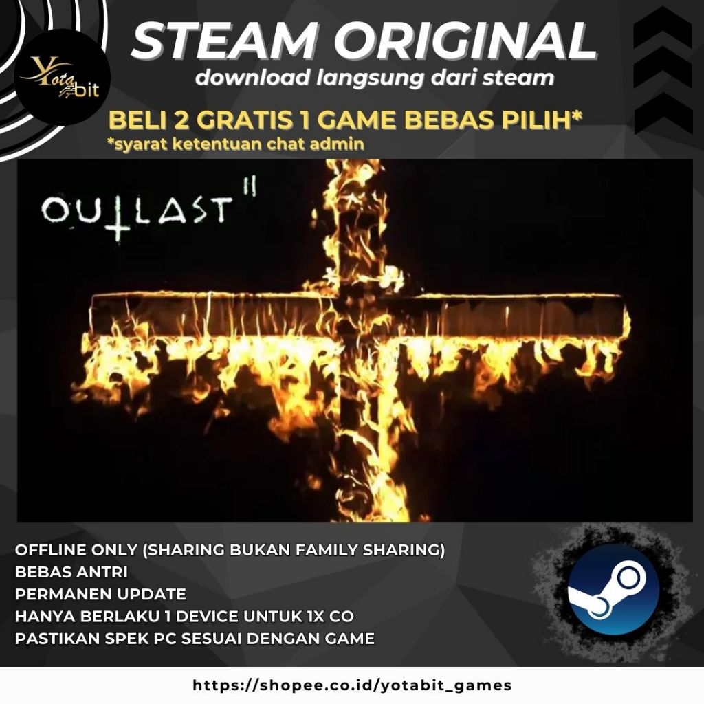 Jual Outlast 2 PC Game Sharing Original Offline | Shopee Indonesia