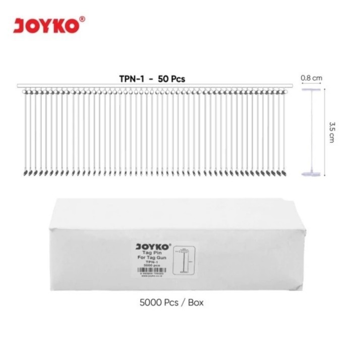 Jual Joyko Tag Pin / Refill Tag Gun TPN-1 35mm 5000pcs | Shopee Indonesia