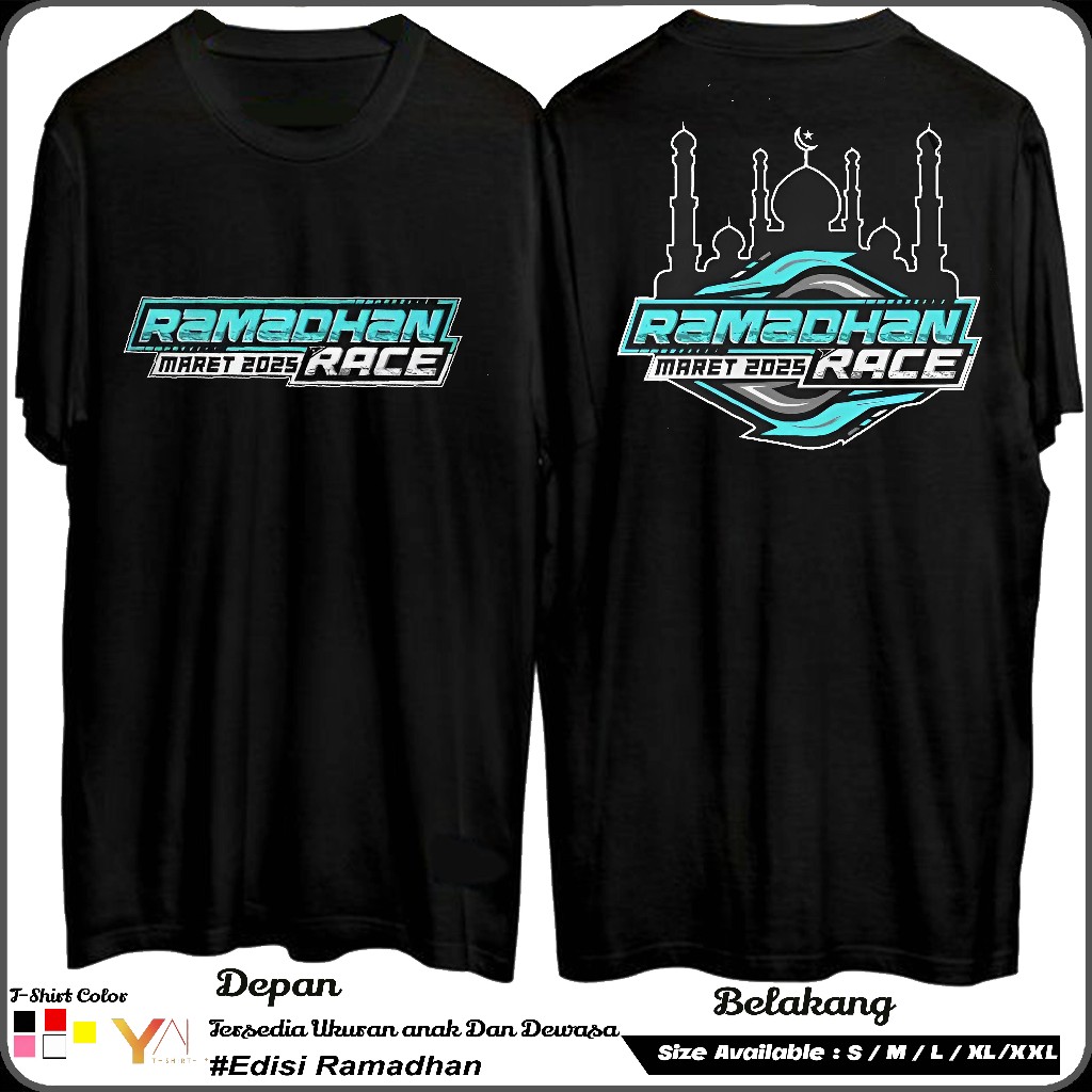 Jual Kaos Ramadhan Race Kaos Distro Kaos 1446 Hijriah - Kaos Terbaru ...