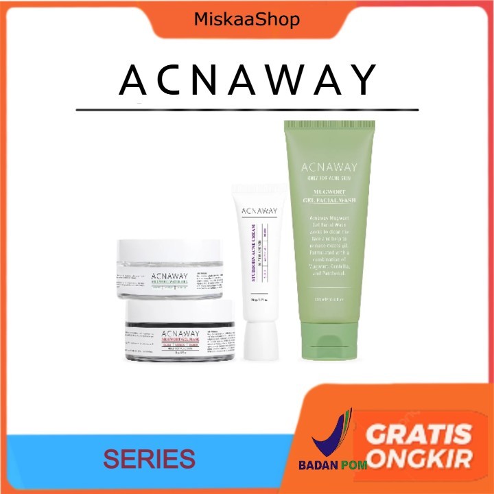 Jual [FREEGIFT] ACNAWAY Mugwort Moisturizer + Mugwort Gel Mask ...