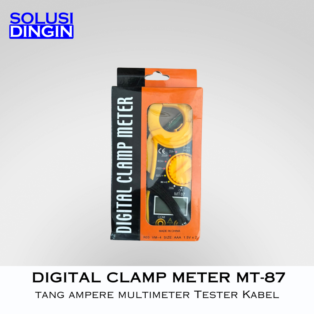 Jual Tang ampere multimeter MT-87 Kabel Tester MT87 Digital Clamp Meter ...