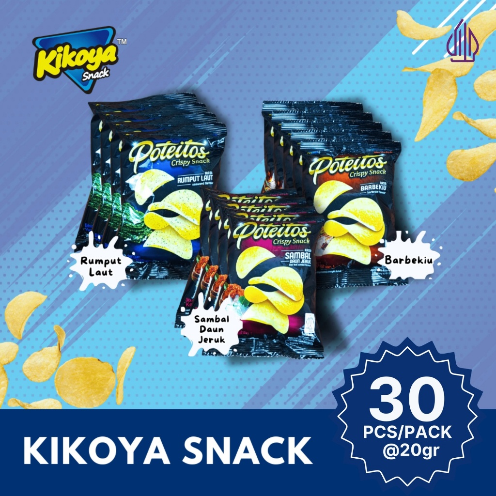 Jual KERUPUK KENTANG POTEITOS ISI 30 PCS VARIAN RASA BARBEKIU RUMPUT ...
