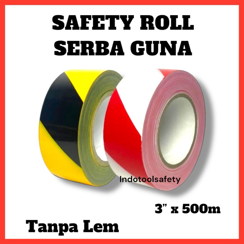 Jual POLICE LINE Hitam Kuning / Merah Putih / Garis Polisi SafetyLine 3 ...