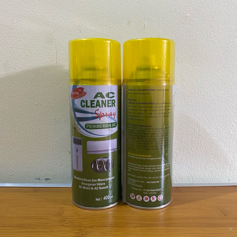 Jual AC Cleaner Spray Zone 400 mL / Pembersih AC Mobil dan AC Rumah ...