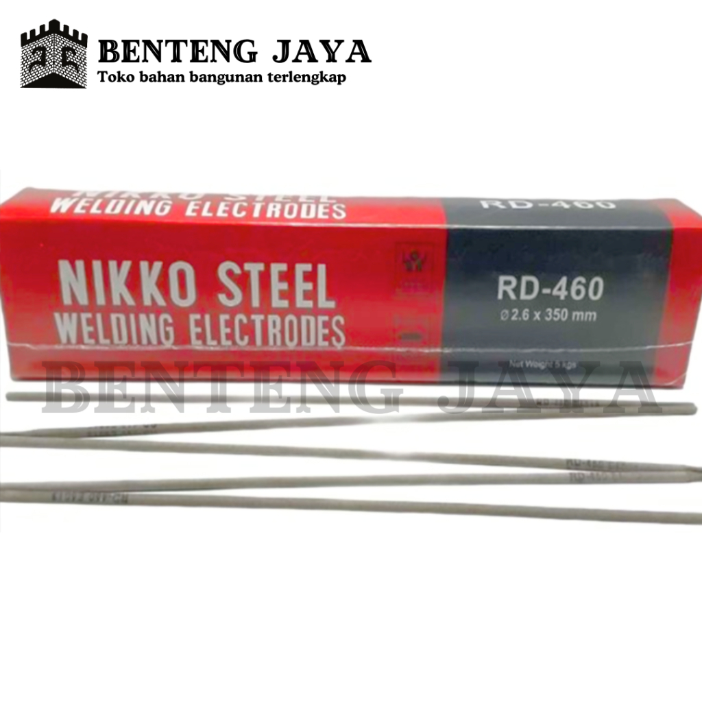 Jual KAWAT LAS NIKKO STEEL RD-460 2.6MM 1KG, 5KG | Shopee Indonesia