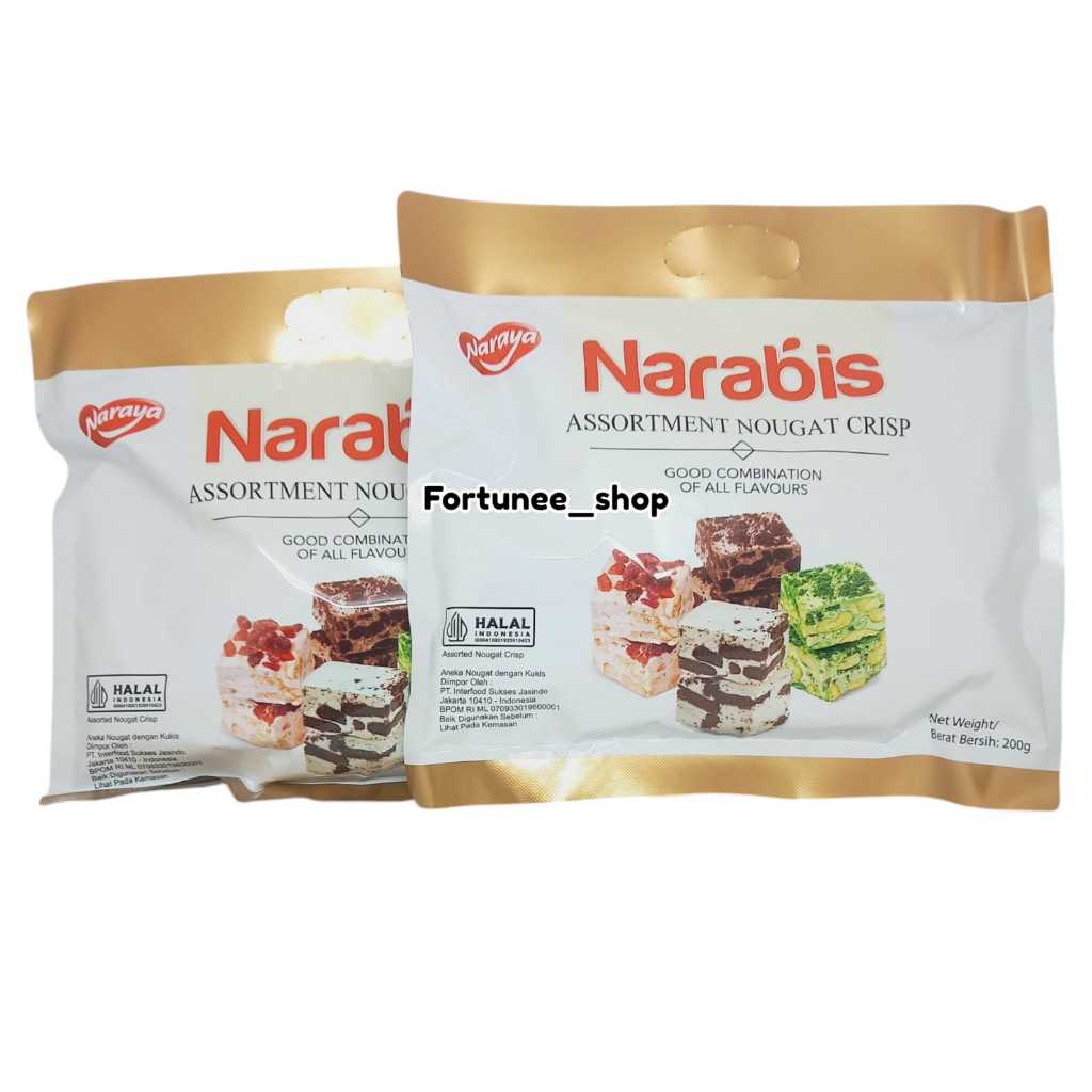 Jual Naraya Narabis Assortment Nougat Crisp 200 gr / Snack Marshmallow ...