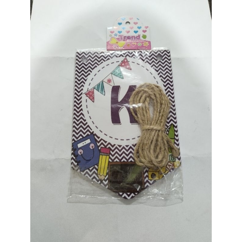 Jual BANNER MARKET DAY TEMA UNGU PLUS TALI | Shopee Indonesia