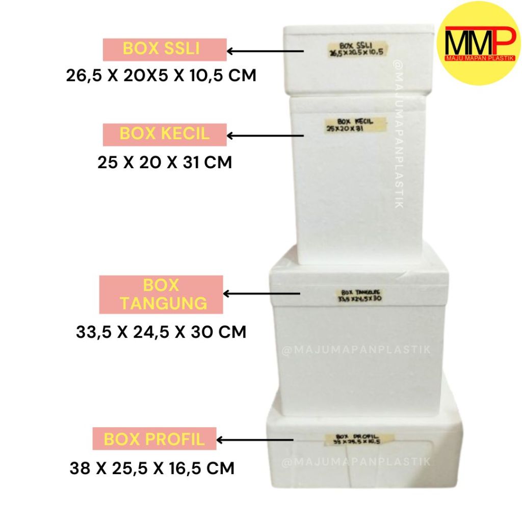 Jual Box Sterofoam Kotak Foam Cool Box / Box Makanan Frozen Box Es ...