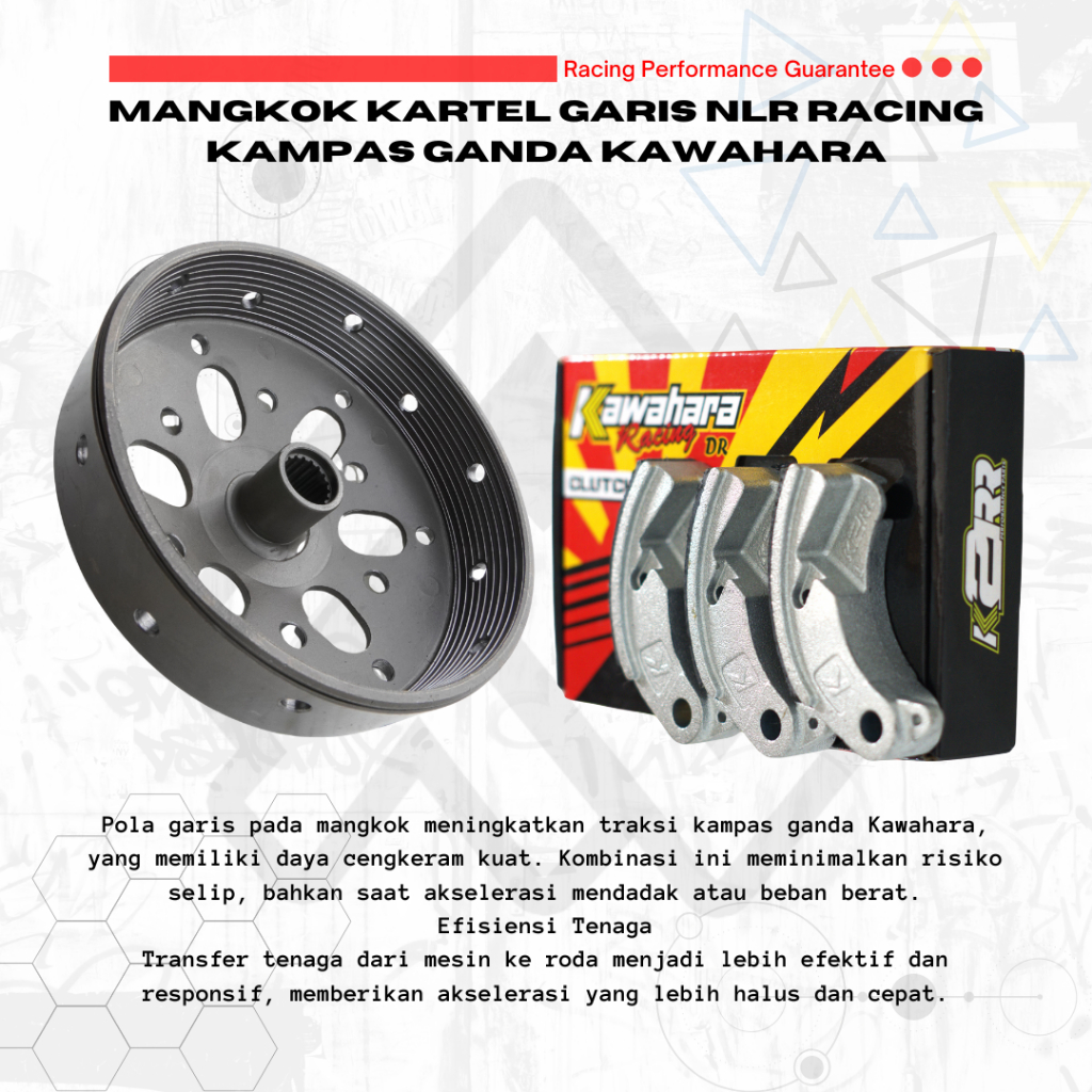 Jual Mangkok kartel garis NLR Racing dan Kampas Ganda Kawahara UNTUK ...