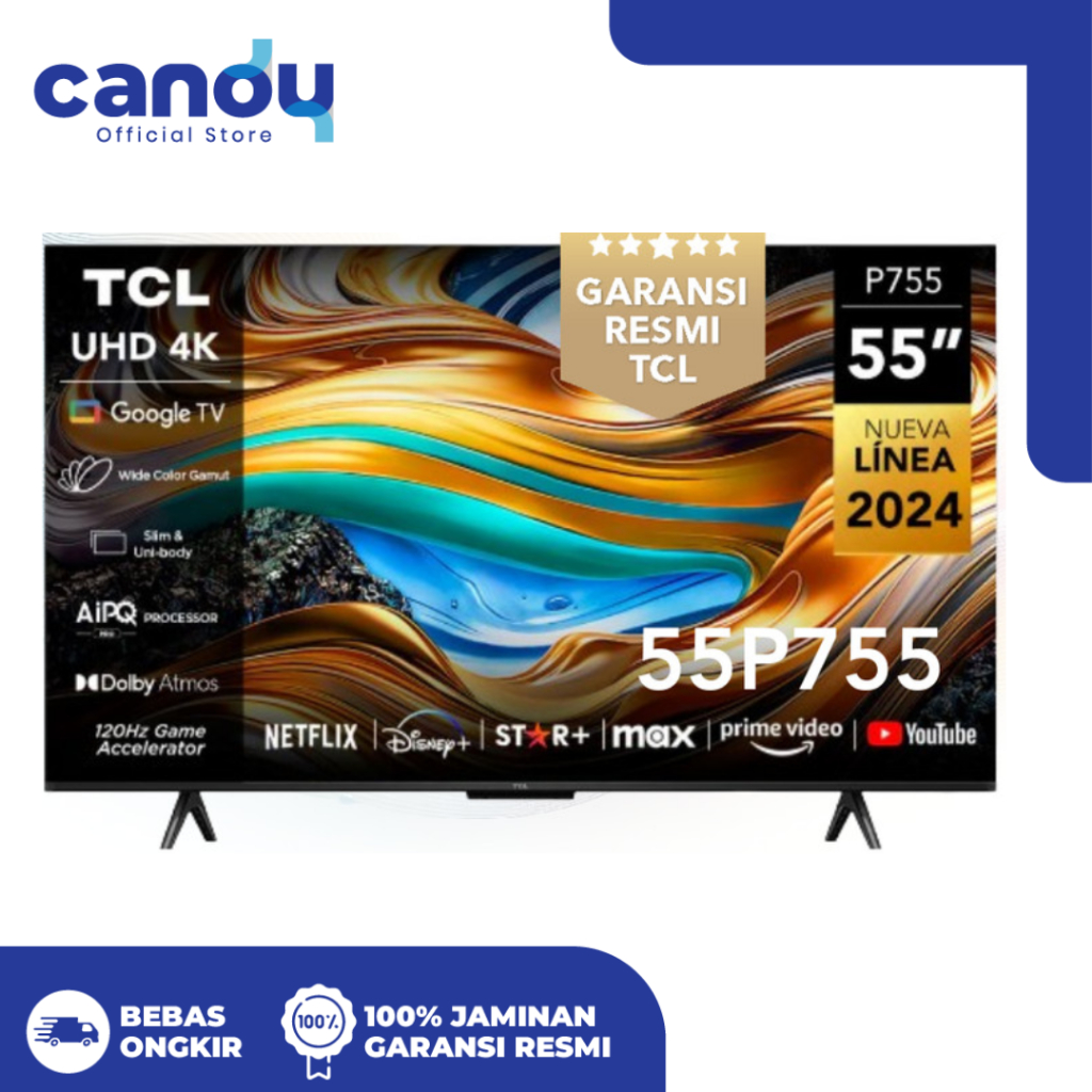 Jual TCL 55 Inch 4K UHD HDR10+ Google TV w/ Dolby Vision-Atmos 55P755 ...