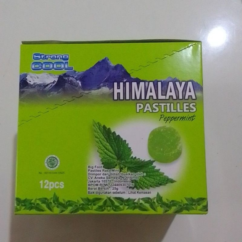 Jual permen himalaya pastiles 1 box/Himalaya pastiles peppermint candy ...
