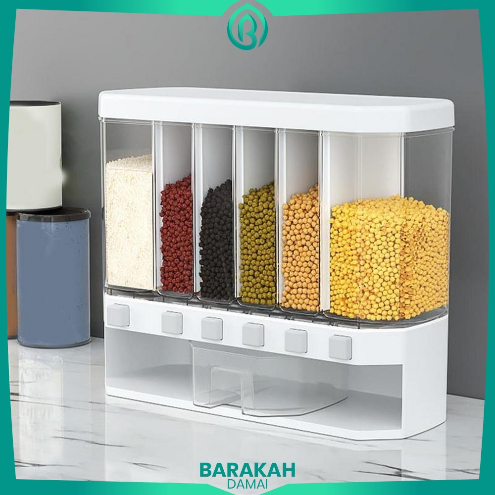 Jual Food Dispenser Makanan Kering Rice Box Serbaguna / Tempat ...