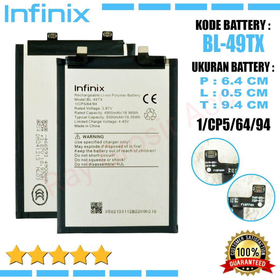 Jual Baterai Original Infinix Note 30 - X6833B & Note 30 5G - X6711 BL-49TX BL49TX | Shopee ...