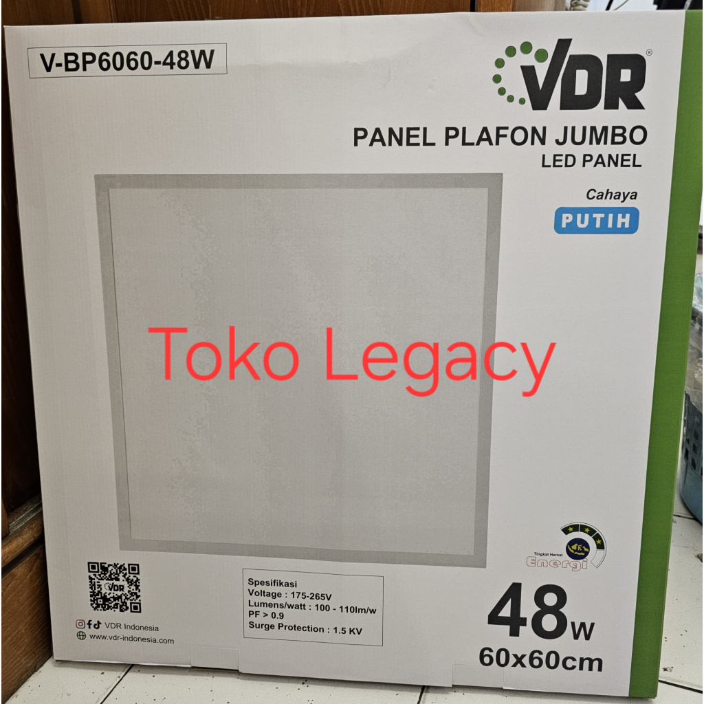 Jual VDR - LAMPU CEILING PANEL LED | 48 Watt | 60CM X 60CM TERANG ...