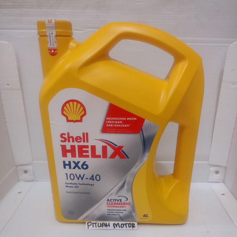 Jual OLI SHELL HELIX HX6 10W-40 4 LITER | Shopee Indonesia