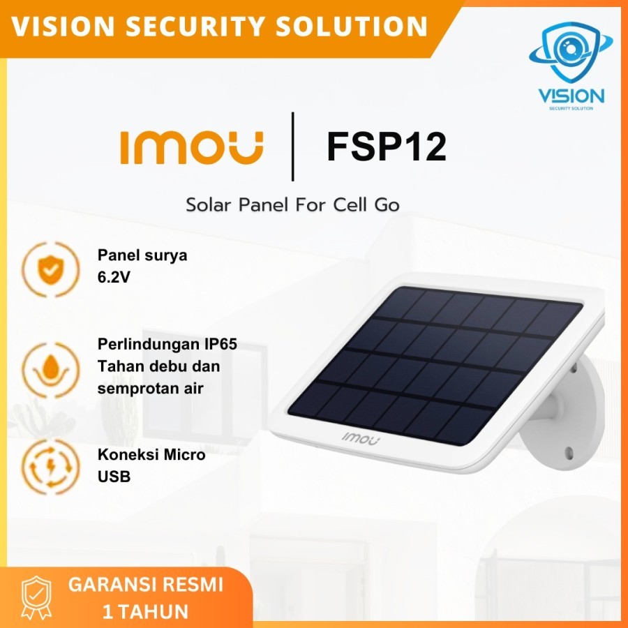 Jual Imou Solar Panel FSP12 Charging for Cell 2 / Cell Go Only Solar ...