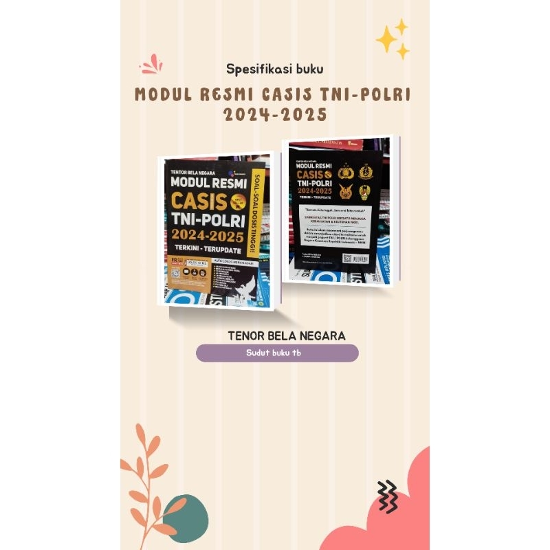 Jual MODUL RESMI CASIS TNI-POLRI 2024/2025 | Shopee Indonesia