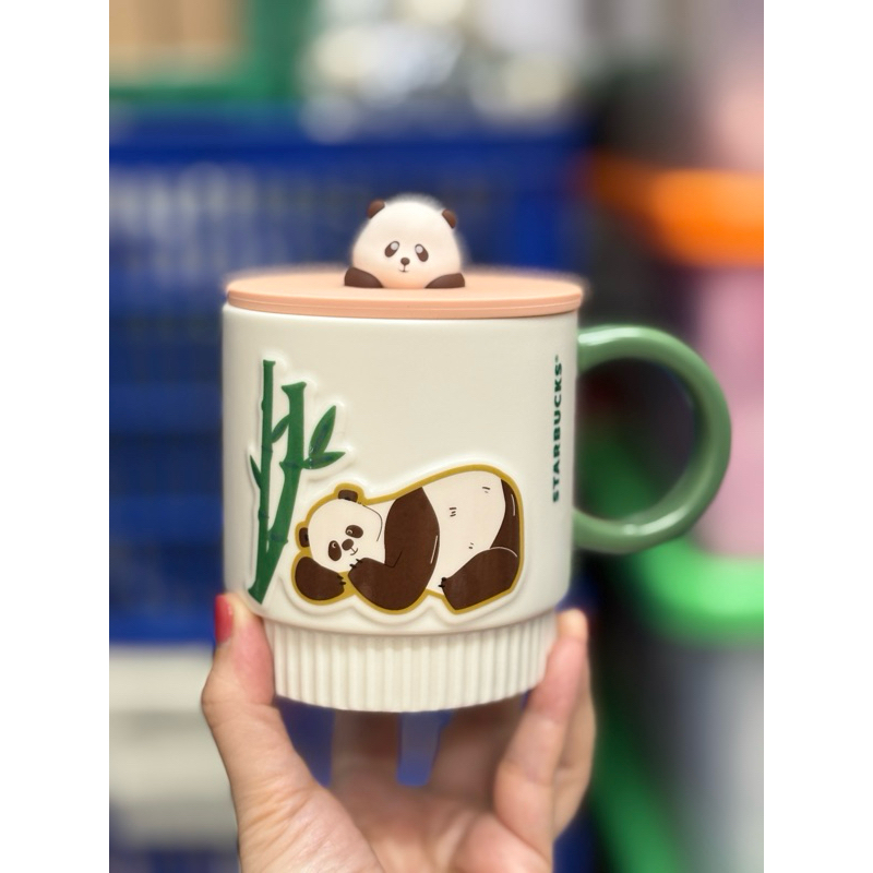 Jual Starbucks panda china 2024 edition mug 395ML + lid | Shopee Indonesia