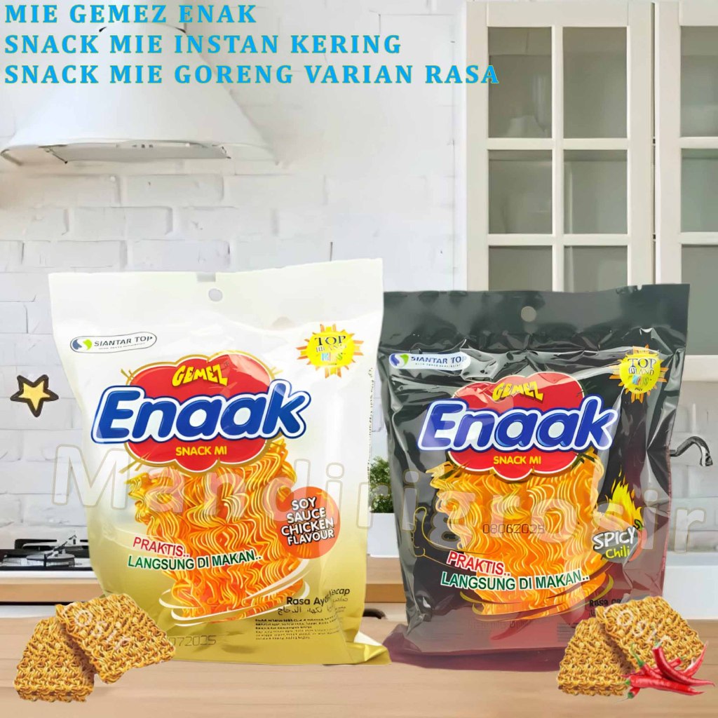 Jual Snack Mie Instan Kering * Mie Gemez Enaak * Snack Mie Goreng ...