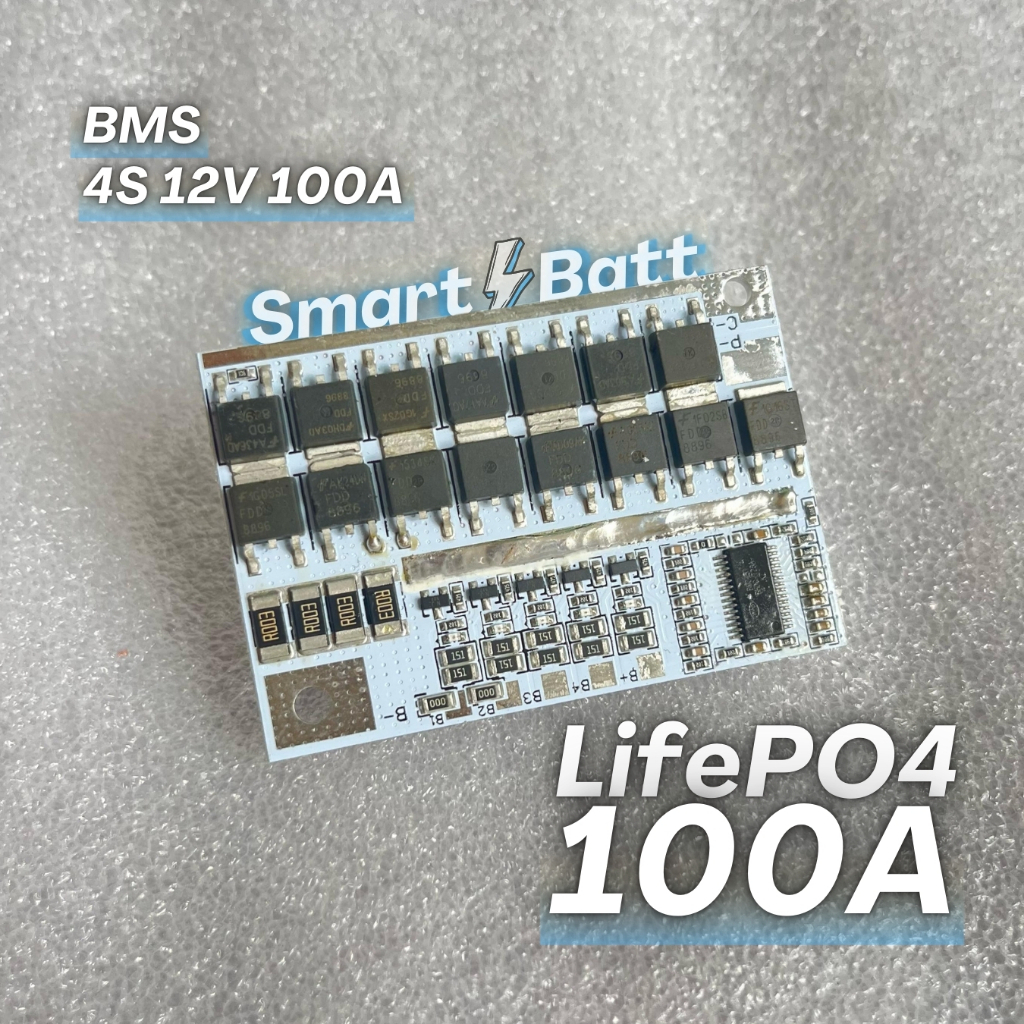 Jual BMS 4S 12V 100A 3.2V Lipo LifePO4 Baterai Proteksi Battery - B103 | Shopee Indonesia