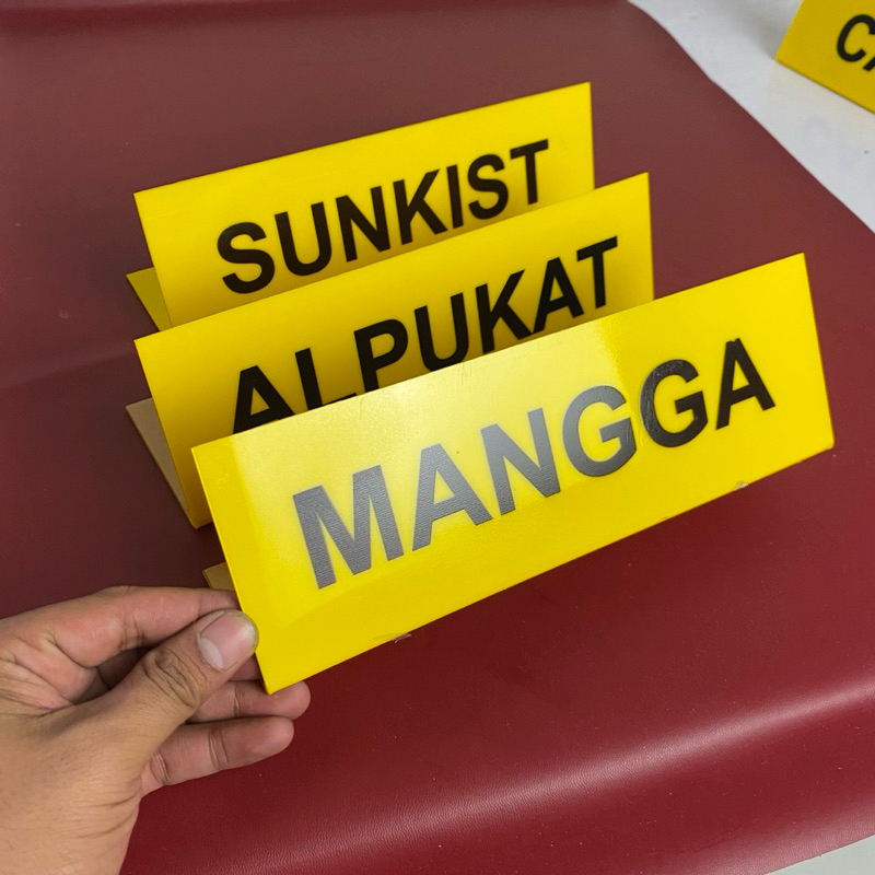 Jual Papan nama meja akrilik name tag meja akrilik | Shopee Indonesia