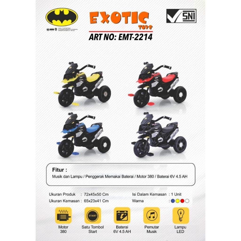 Jual MOTOR AKI DAN GOWES (2 FUNGSI) MEREK EXOTIC EMT 2214 EMT 2234 NEW ...