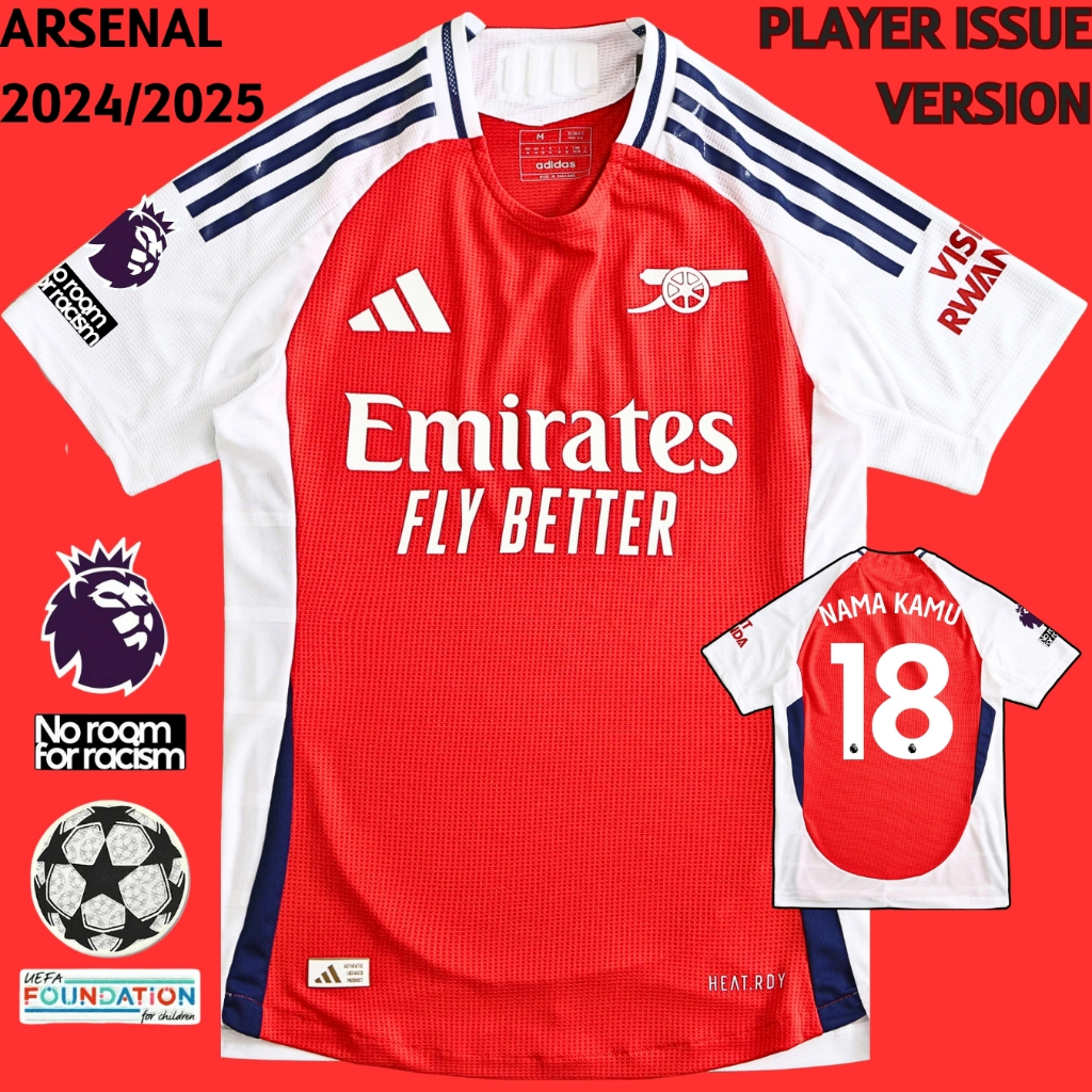Jual Jersey Arsenal Player Issue 2024 2025 Baju Bola Home 24 25 Pi Sr ...
