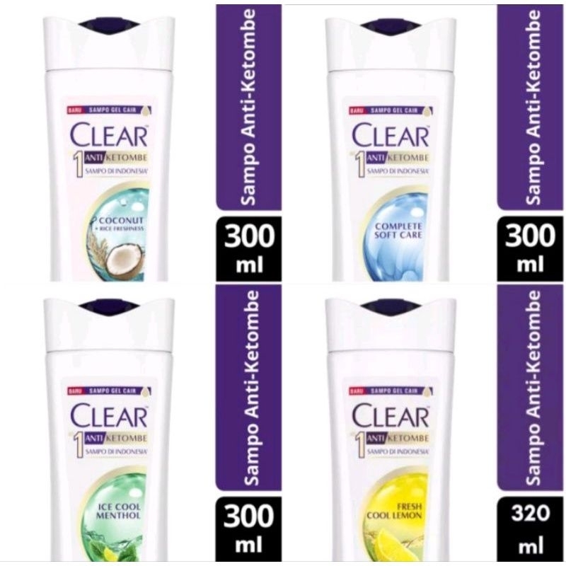 Jual Clear Shampoo Anti Ketombe 300ML | Shopee Indonesia
