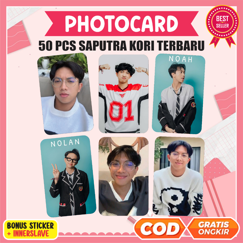 Jual Photocard Saputra Kori Terbaru 50 PCS Bonus Innerslave bisa COD | Shopee Indonesia