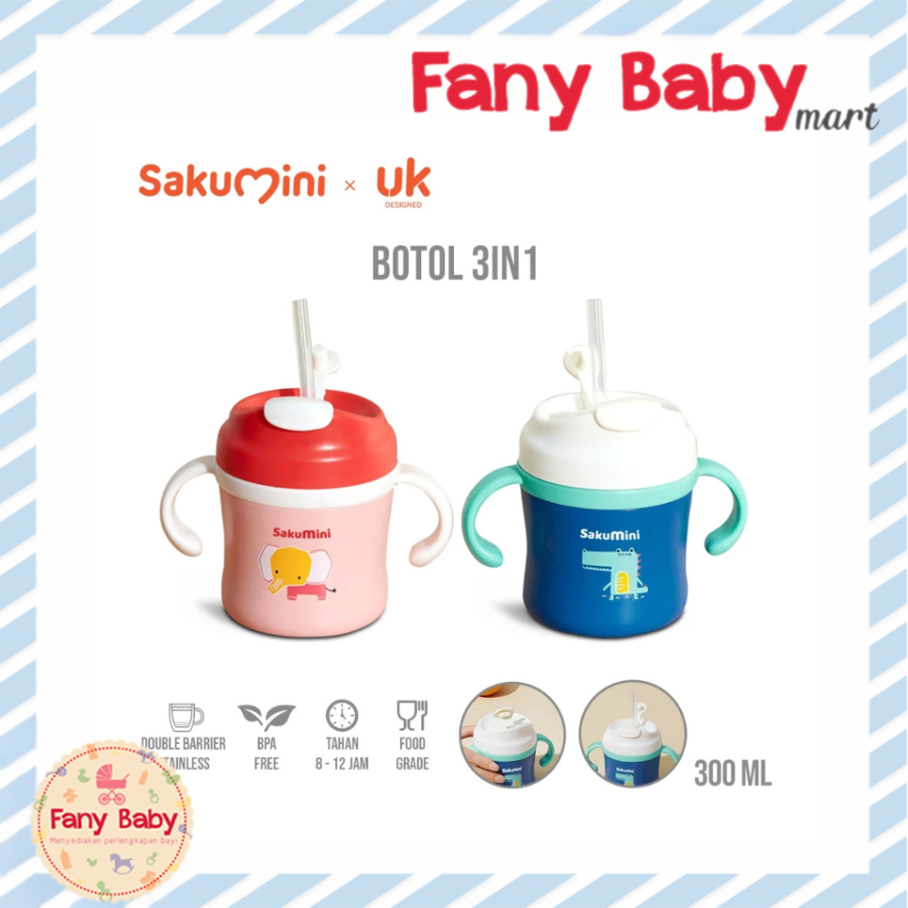 Jual SAKUMINI BOTOL SUSU STAINLESS STEEL MILK CUP GELAS HISAP | Shopee ...