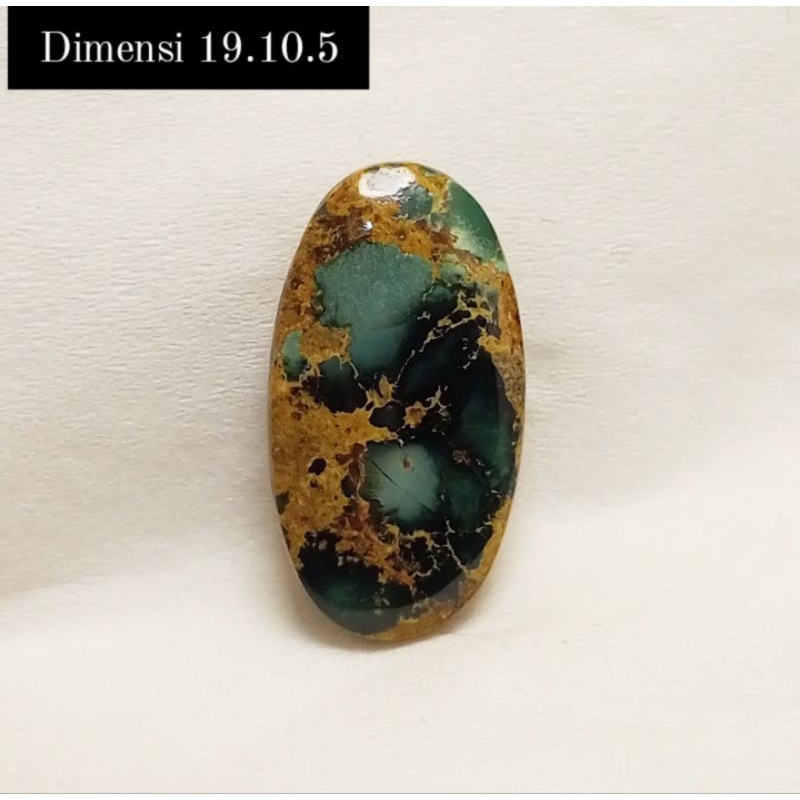 Jual Natural Pirus Persia Deep Green Urat Emas | Shopee Indonesia