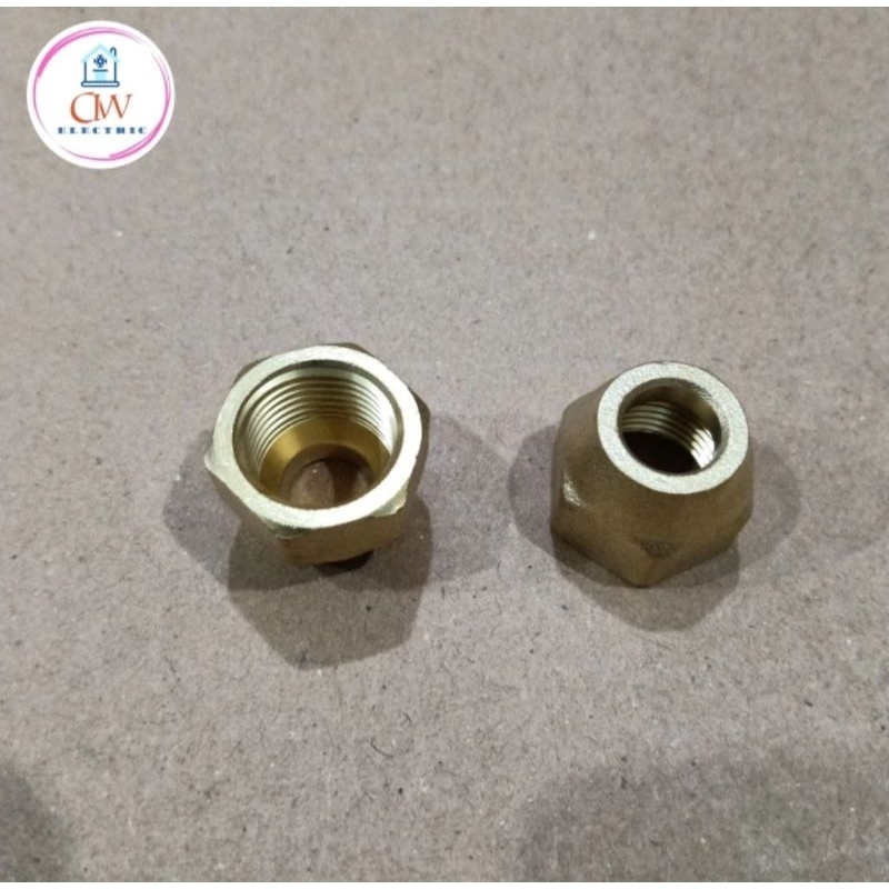 Jual nepel/nut AC ukuran 3/8" untuk AC 1/2 PK - 1 PK harga/pc | Shopee ...