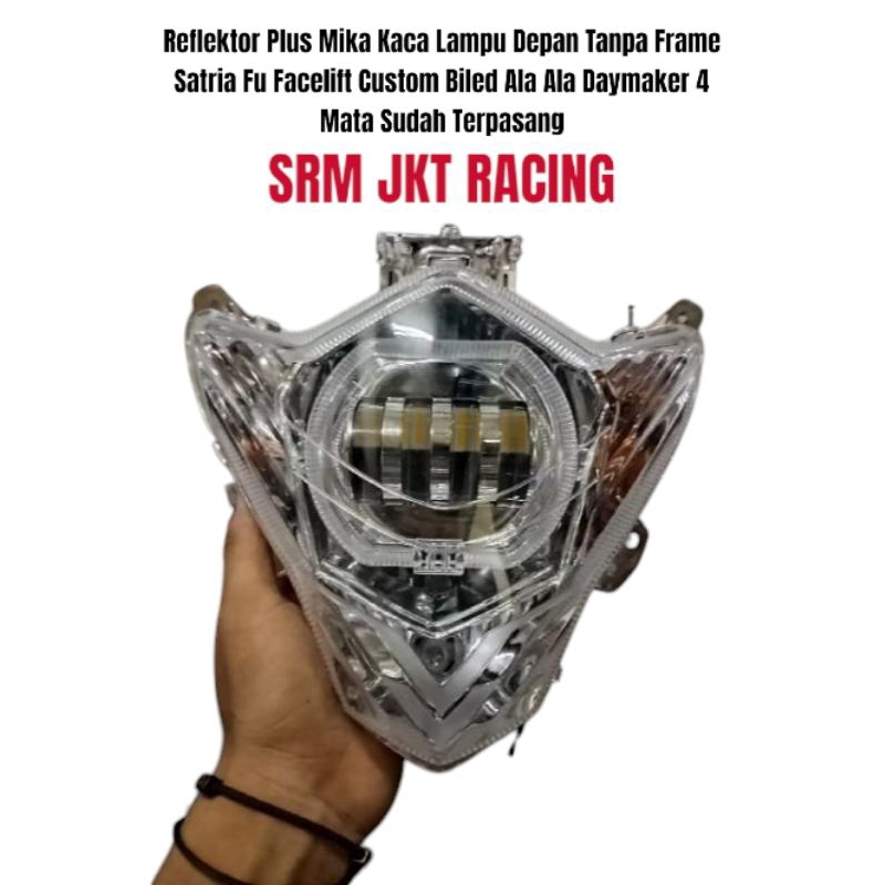 Jual Reflektor Plus Mika Kaca Lampu Depan Tanpa Frame Satria Fu ...