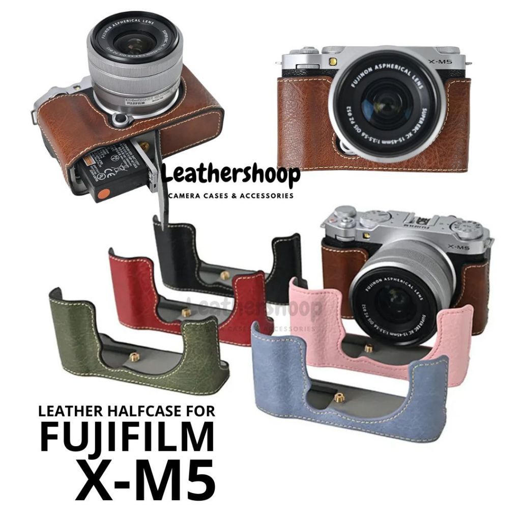 Jual Halfcase Leather for Fujifilm XM5 Fuji X-M5 Body Protector Cover ...